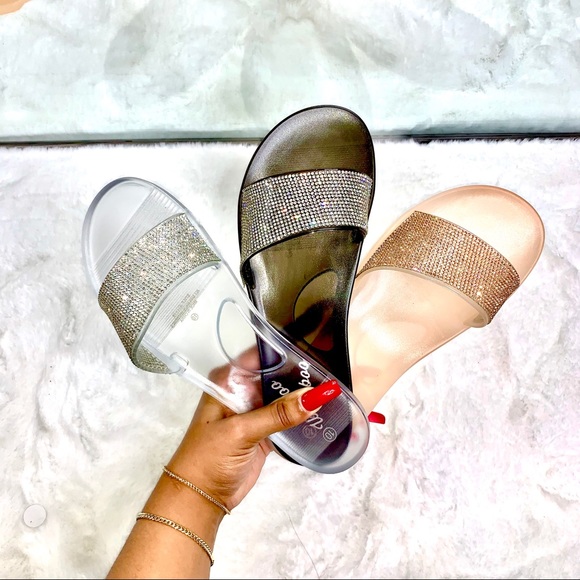 Shoes | Sparkle Slides Black | Poshmark